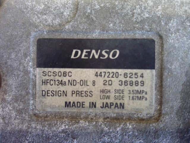 [Used]A/C Compressor TOYOTA Vitz 2002 TA-NCP10 8832052010 - BE FORWARD ...