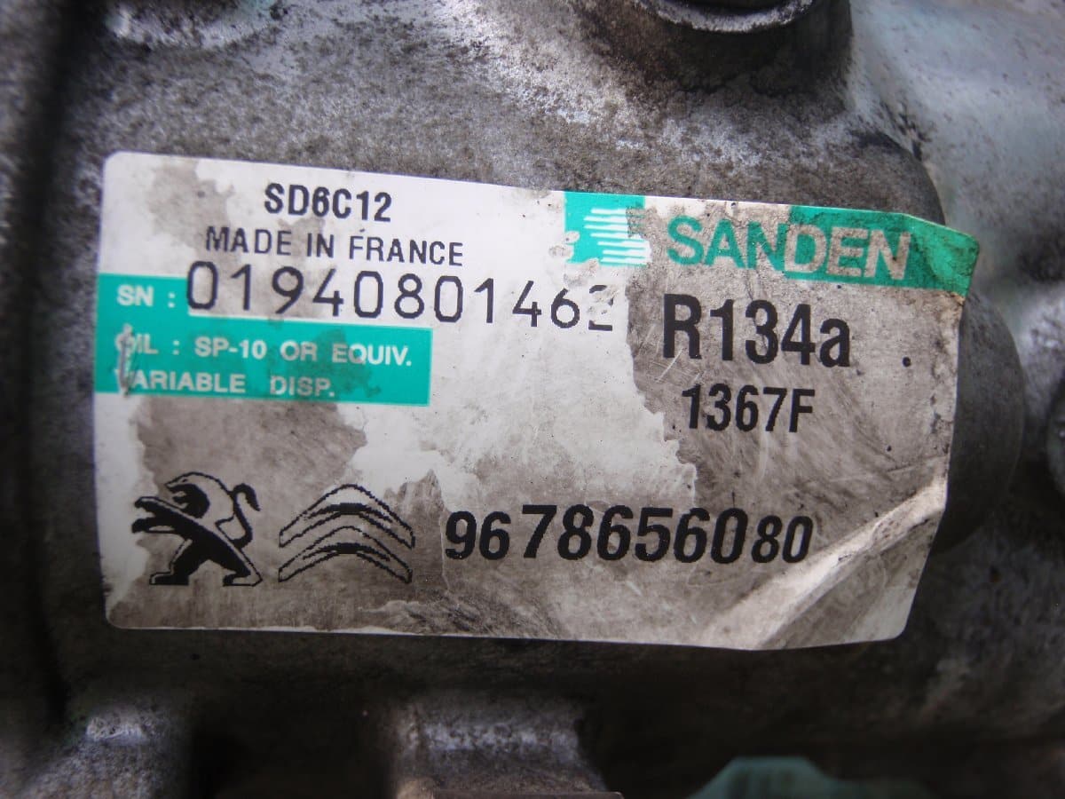 [Used]air-conditioner compressor Peugeot 208 A9C5F03 9678656080 ...