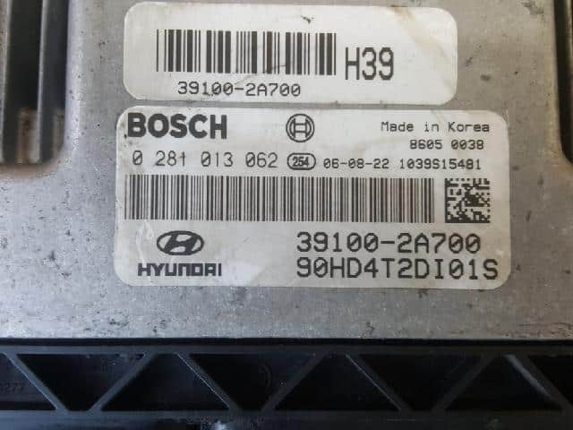 [Used]Engine Control Unit / ECU HYUNDAI Elantra HD 2008 39100-2A700 ...