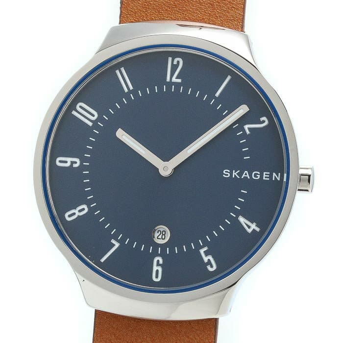 [New]SKAGEN SKAGEN gurenensurimu SKW6457 mens Navy stainless steel ...