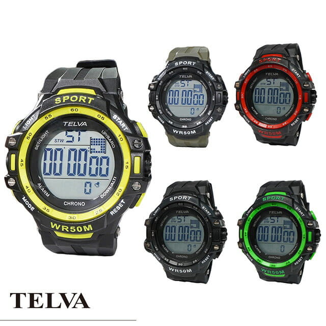 [New]Cleffer TELVA terbadigital watch TE-D281-BK TE-D281-GN TE-D281-KH ...