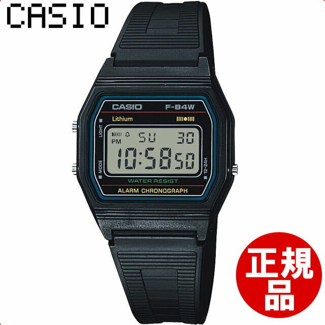 [New]Casio CASIO Casio collection F-84W-1QJH mens Black old product ...