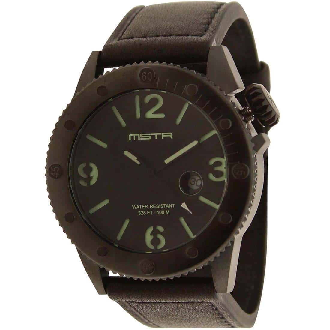 [New]Meister Meister Marine Leather Band Watch (black) unisex - BE ...
