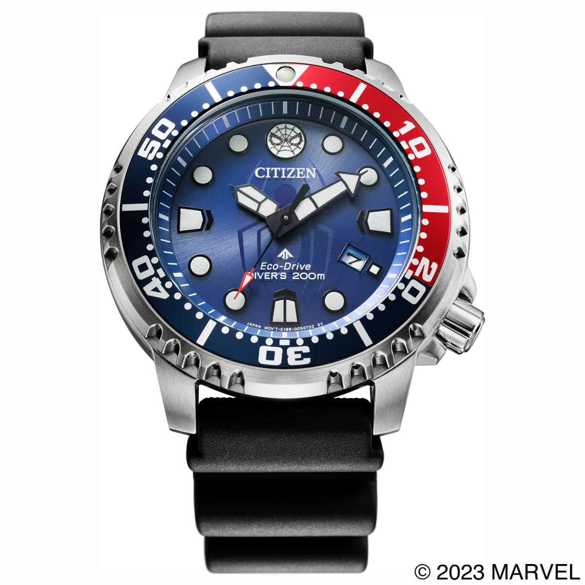 [New]CITIZEN pro master "Ma Bell" Spider-Man model Eco Drive diver 200m ...