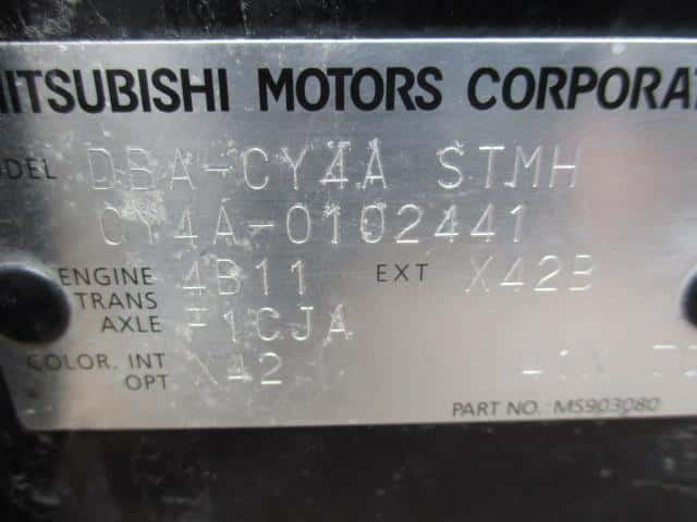 [Used]Radiator Grille MITSUBISHI Galant Fortis 2007 DBA-CY4A 7450A093 ...