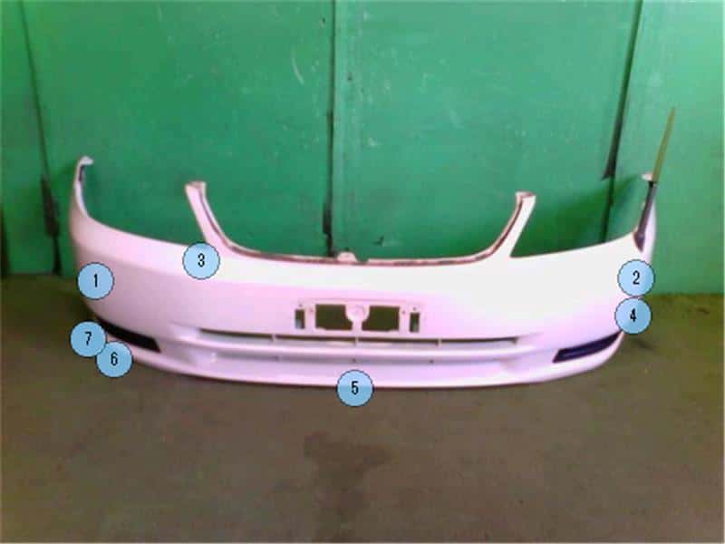 Used Front Bumper TOYOTA COROLLA 2003 UA NZE121 BE FORWARD Auto Parts