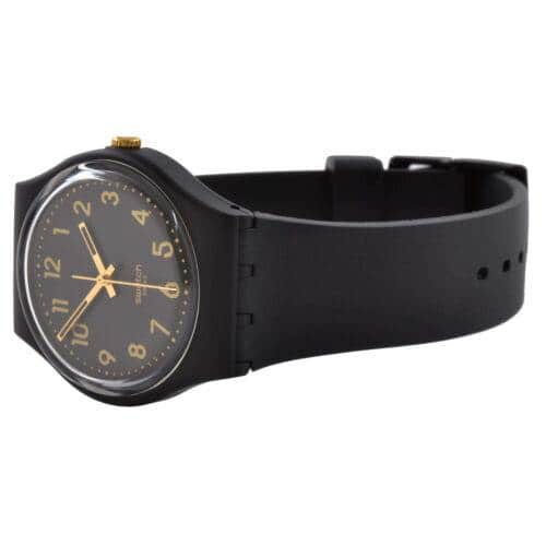 [New]Swatch Swatch Unisex Watch Classic Golden Tac Swiss Quartz Black ...