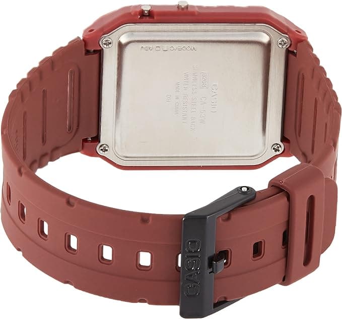 [New]CASIO Casio CA-53WF-4BDF red wristwatch mens Ladies - BE FORWARD Store