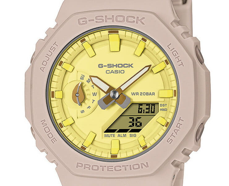[New]G-SHOCK mid size GMA-S2100NC-4AJF beige & yellow CASIO Casio G ...