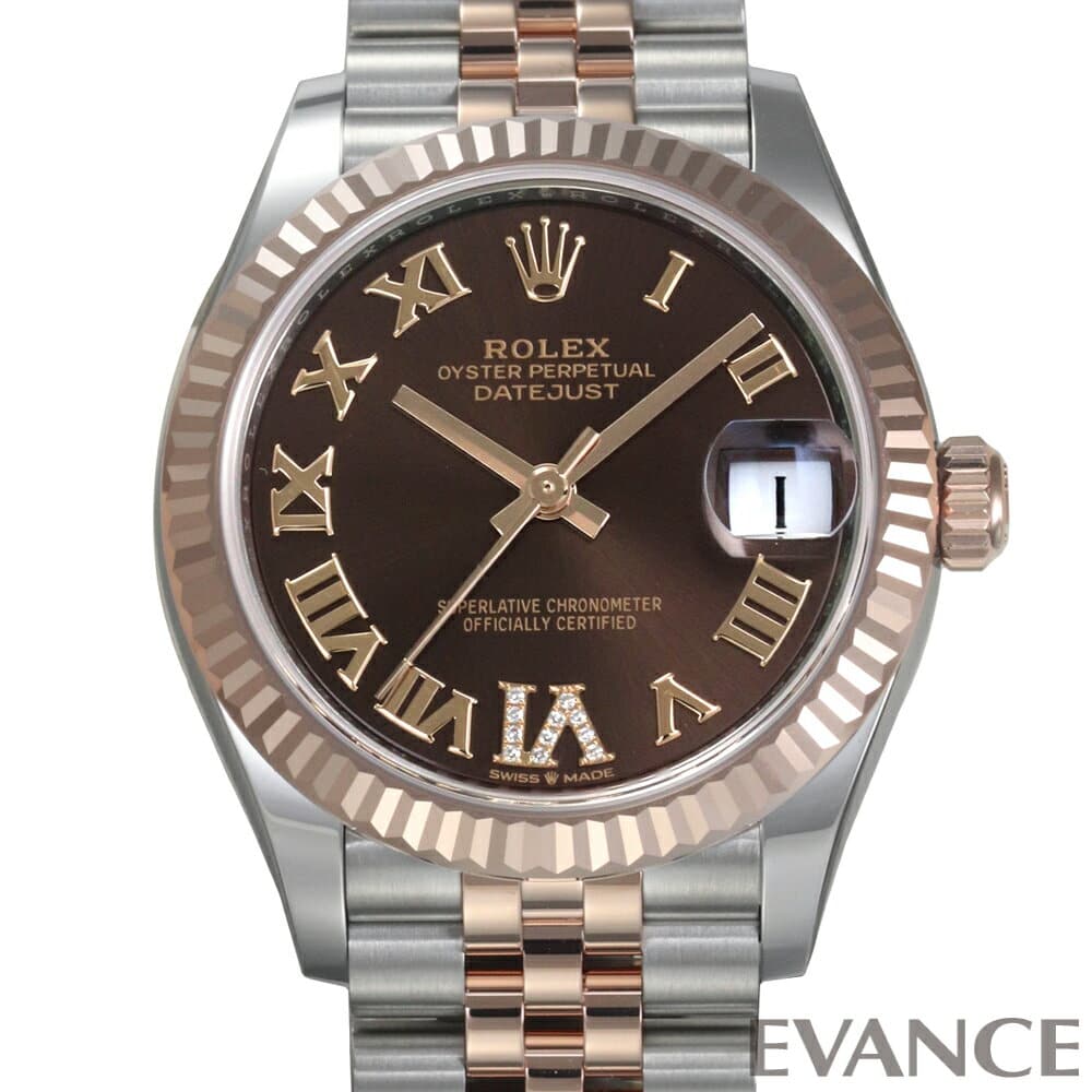 [New]ROLEX date just 31 278271 chocolate Boys ROLEX - BE FORWARD Store