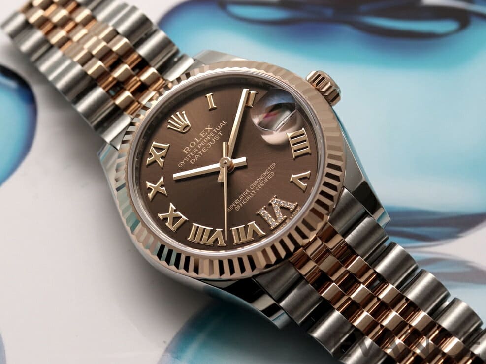 [New]ROLEX date just 31 278271 chocolate Boys ROLEX - BE FORWARD Store