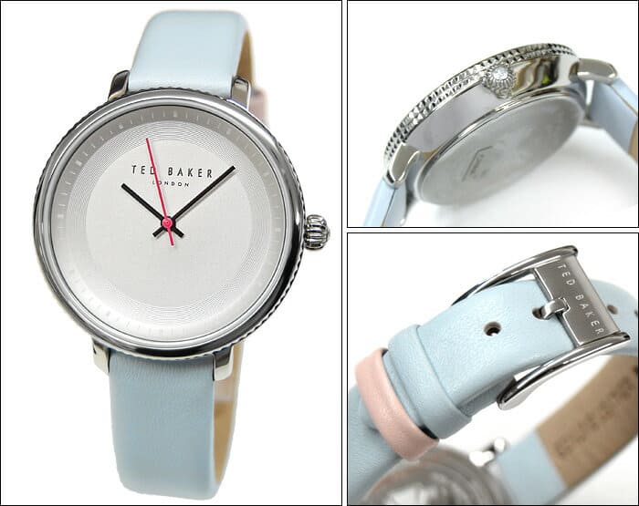 [New]Ted Baker TEDBAKER ISLA (25) 10031528 clock Ladies leather Silver ...