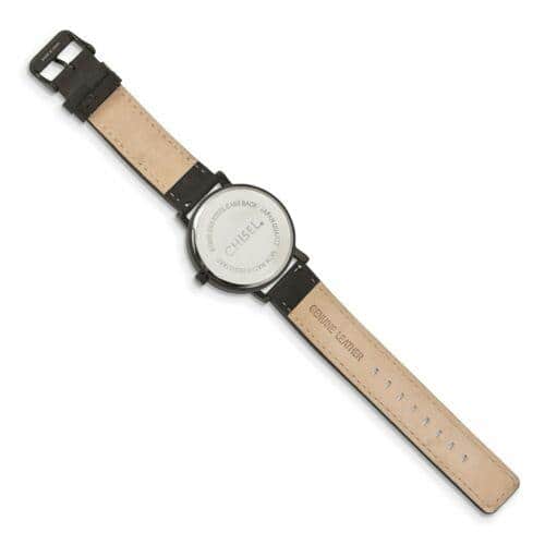 [New]Chisel Matte Black IP-plated Blue Dial Watch unisex - BE FORWARD Store