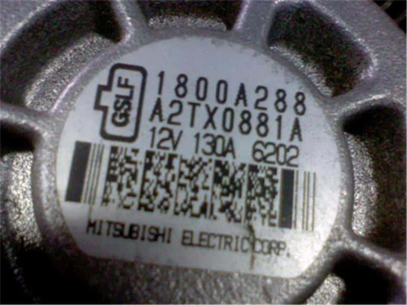 [Used]Alternator MITSUBISHI RVR 2016 DBA-GA4W 1800A288 - BE FORWARD ...