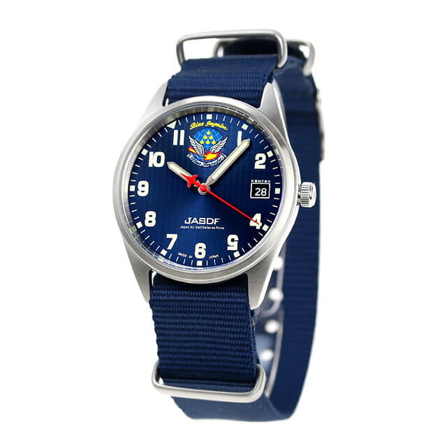 [New]Ken tex Blue Impulse standard Air Self-Defense Force date quartz ...