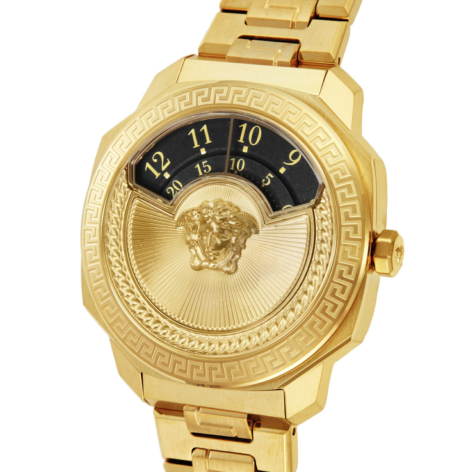 [New]VERSACE verusachie DYLOS quartz unisex Silver VQU050015 clock high ...