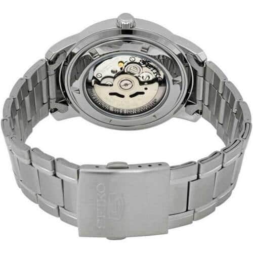 [New]Seiko Men's Watch Series 5 Automatic Day-Date Silver Tone Dial ...