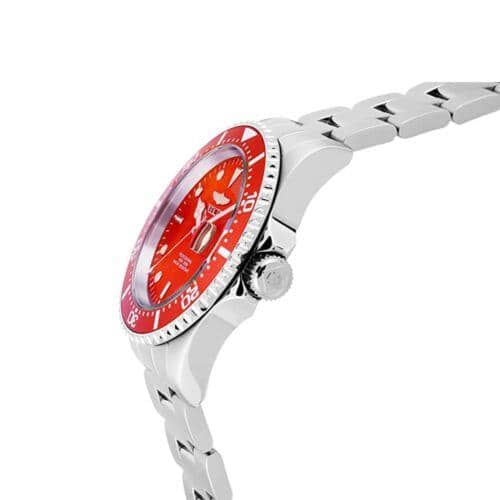 [New]Invicta Men's Watch Pro Diver Quartz Red Dial Stainless Steel ...