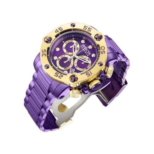 [New]Invicta Men's Watch Reserve Propeller Purple and Gold Tone Dial ...