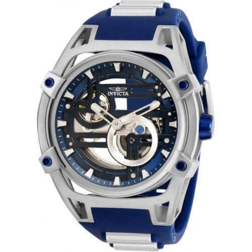 [New]Invicta Men's Watch Akula Automatic Skeleton Dial Blue and Silver ...