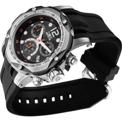 [New]Invicta Men's Watch Speedway Chronograph Black Dial Silicone ...