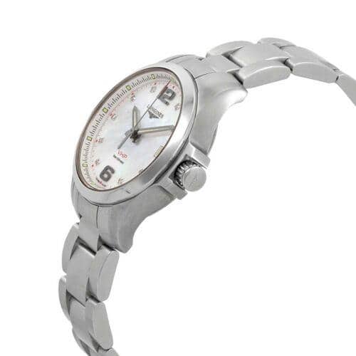 [New]Longines Women's Watch Conquest V.H.P. Diamond White MOP Dial ...