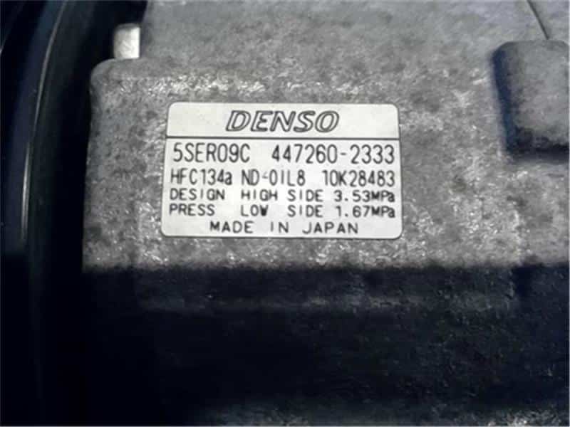 [Used]A/C Compressor TOYOTA Vitz 2008 DBA-KSP90 8831052592 - BE FORWARD ...