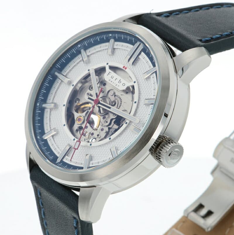 [New]Furbo design POTENZA F8203SNVNV Navy mens leather belt Automatic ...