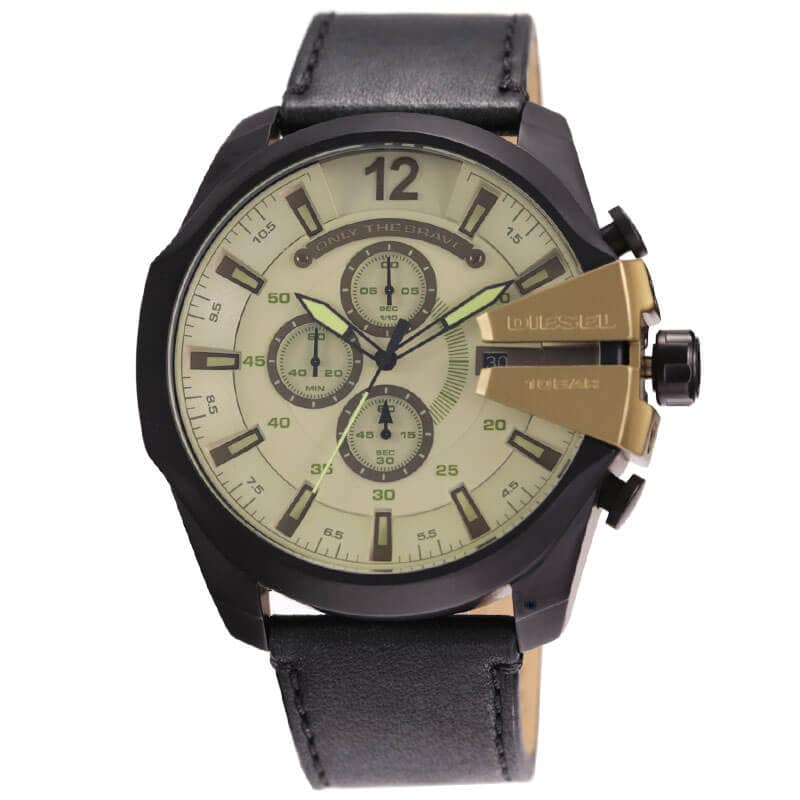 [New]Diesel DIESEL clock diesel clock DIESEL mega chief MEGA CHIEF mens ...