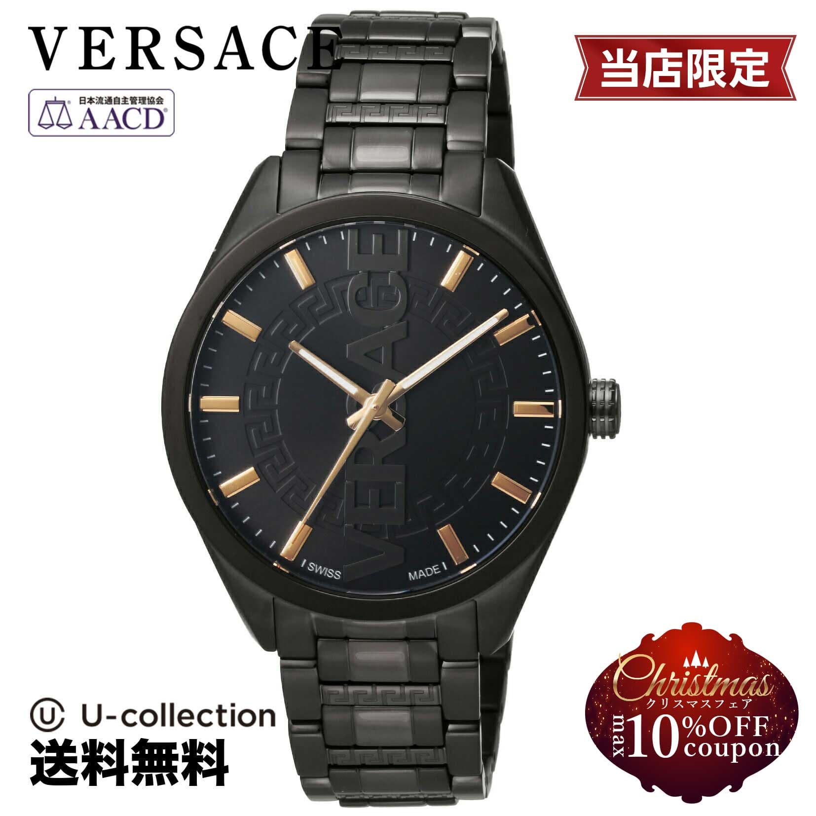 [New]! Xmas fair our store VERSACE verusachie V-Vertical quartz mens ...