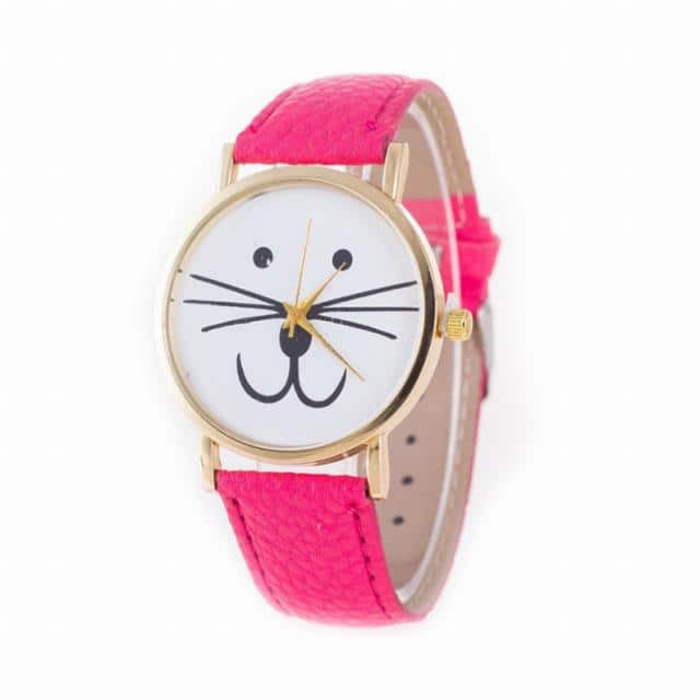 [New]Vista Shops Mr. Whiskers Cat Watches 9 lives And 9 colors unisex ...