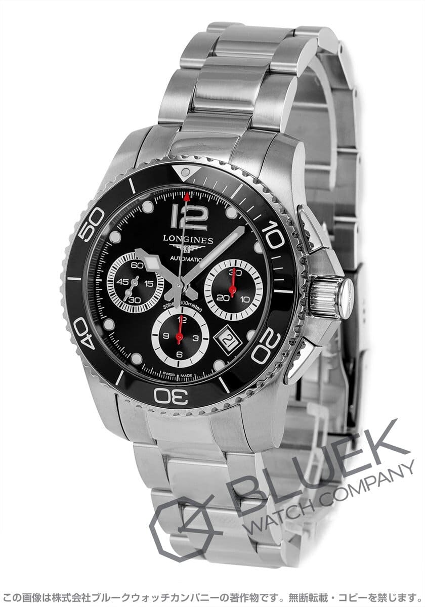 [New]Longines high mud conk est Chronograph 300m waterproofing mens L3 ...