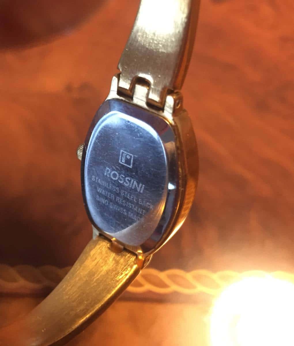 [Used]ROSSINI Rossini watch, barrel type, quartz gold-collar, 230 yen ...