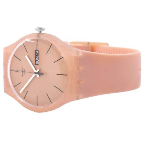 [New]Swatch Swatch SUOT700 Unisex Peach Rose Rebel Plastic Resin Strap ...