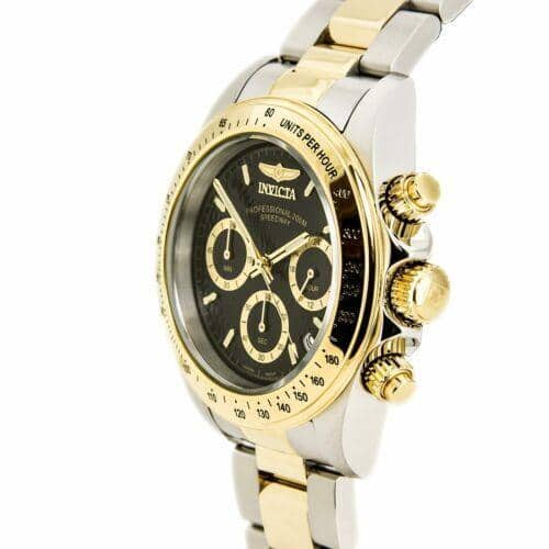 [New]Invicta Men's Watch Speedway Black and Gold Tone Dial Two Tone ...