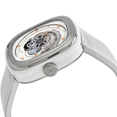 [New]SevenFriday Men's Watch Bright Automatic White and Silver Dial ...