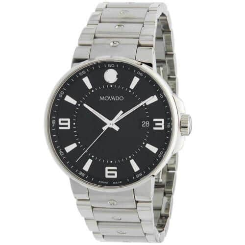 [New]mobado Movado Men's SE Pilot Watch Quartz Black Dial Stainless ...