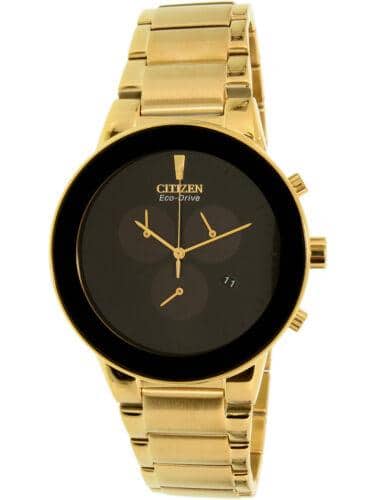 [New]CITIZEN Citizen Mens Eco-Drive AT2242-55E Gold Stainless-Steel ...