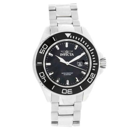 [New]Invicta 23068 Gent's Black Mother-of-Pearl Dial SS Bracelet Watch ...