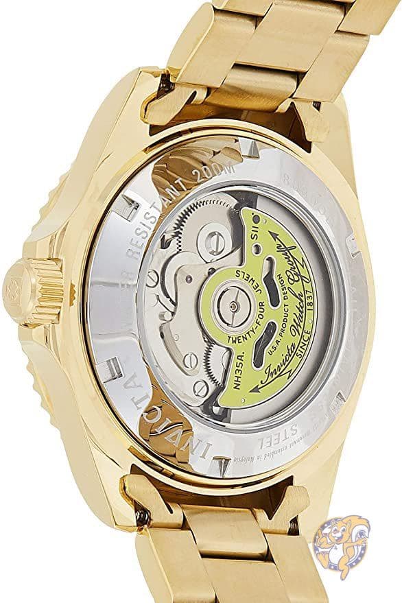 [New]Gold tone bracelet Invicta 8930OB automatic mens Professional ...