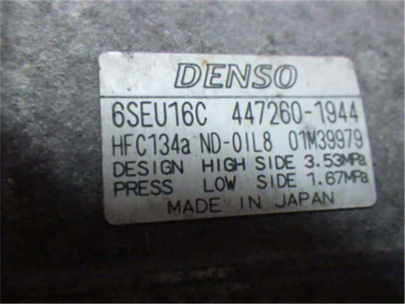 [Used]A/C Compressor TOYOTA Noah 2010 DBA-ZRR70G 8831028640 - BE ...