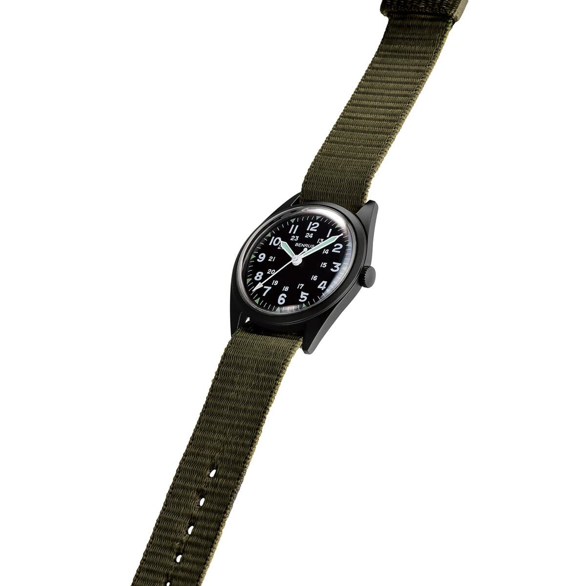 [New]Benrus BENRUS mens DTU-2A/P-BKKH reproduction model Black is khaki ...