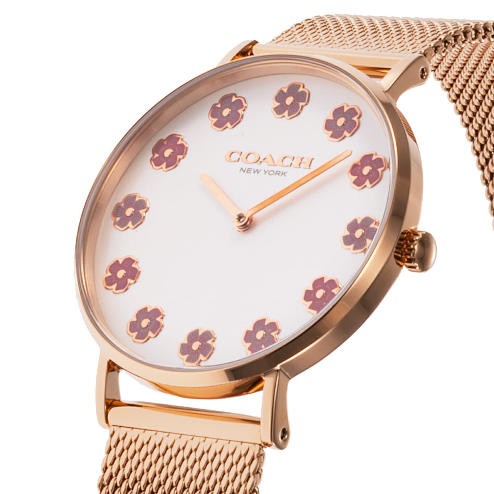 [New]Coach COACH Ladies clock PERRY Perry quartz ivory 14504101 clock ...