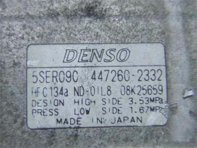 [Used]A/C Compressor TOYOTA Vitz 2008 DBA-KSP90 8831052592 - BE FORWARD ...