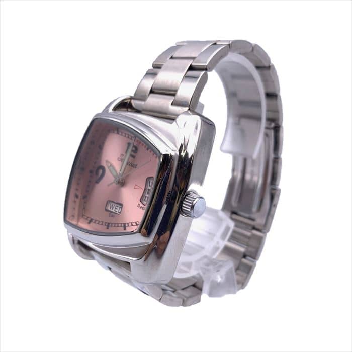 [New]Untie the metal band clock 34mm x 37.5mm wristwatch clock dated ...