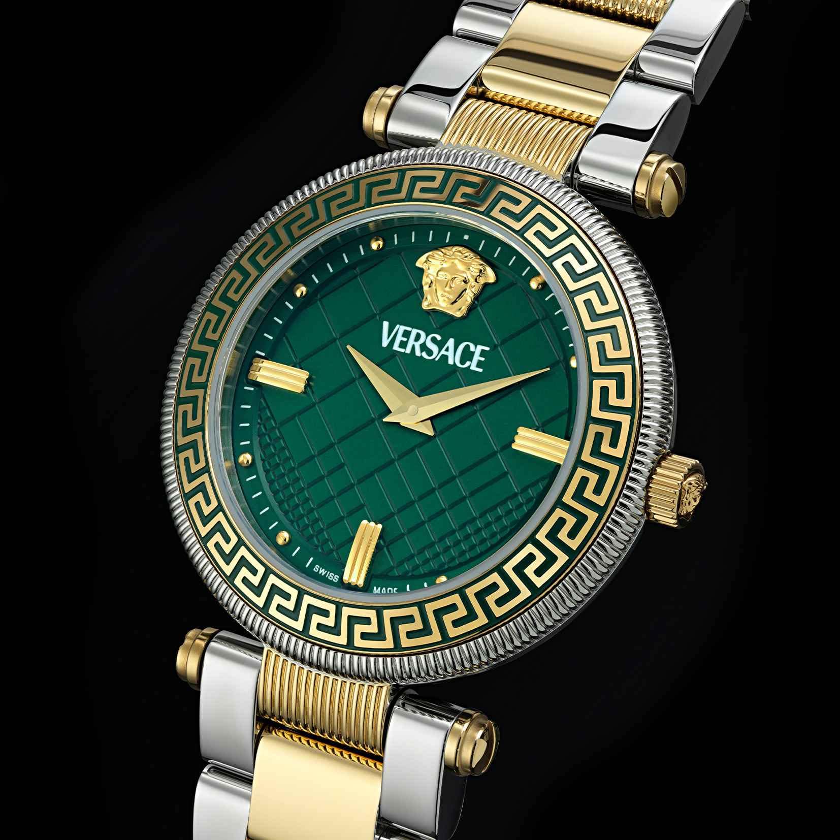 [New]VERSACE verusachie VERSACE REVE quartz mens green VE8B00524 - BE ...
