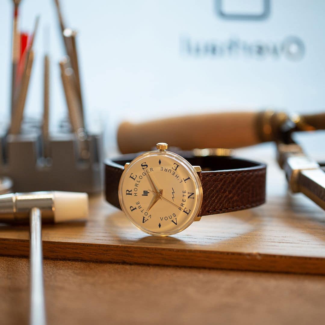 [New]Lip /LIP service Service Watch - [Gold brown leather] -671076 - BE ...
