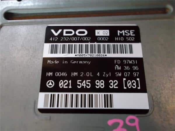 [Used]Engine Control Unit / ECU MERCEDES-BENZ C-Class 1998 E-202020 ...