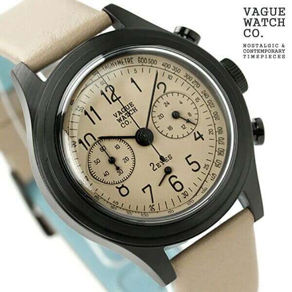 [New]\ 7/4 ★It is all article +9 time VAGUE WATCH Co. two eyes 38mm Chronograph 2C-L-001 VAGUE ...
