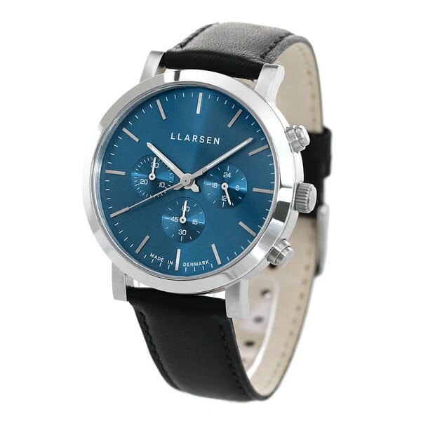 [New]\ 7/4 ★Mens LL149SDIK LLARSEN blue X Black clock practical use ...